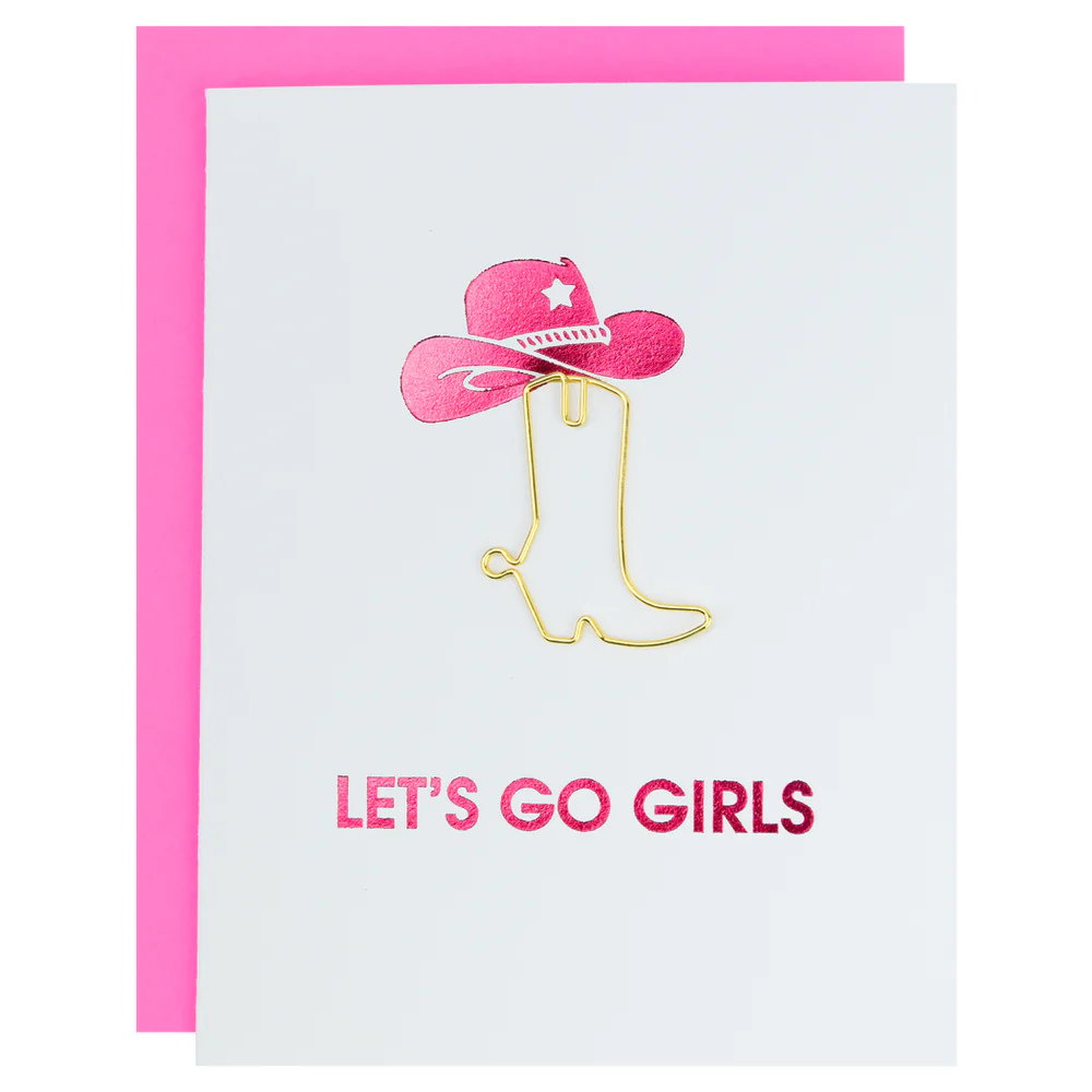 Let's Go Girls Letterpress Card – Pulp & Circumstance