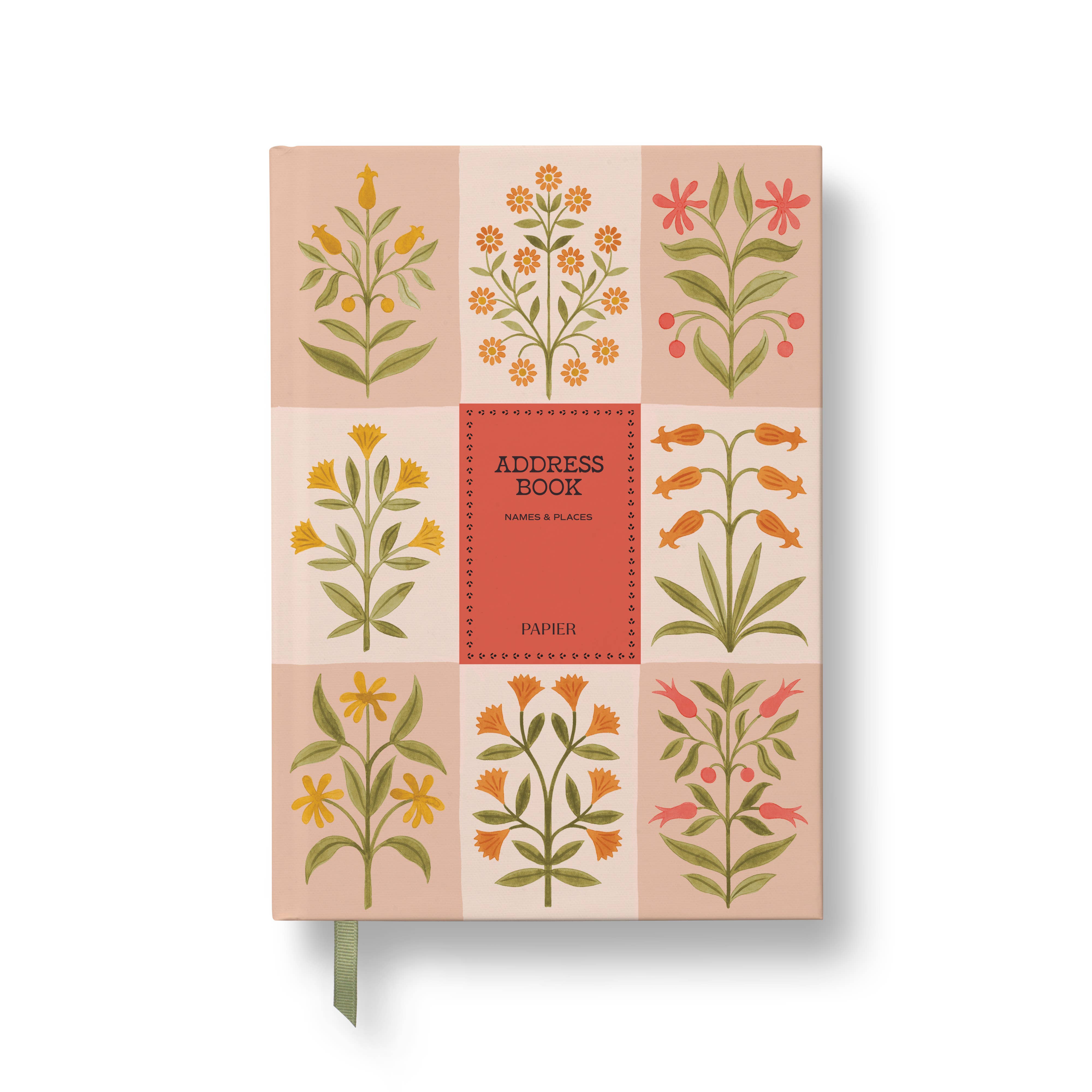 Address Book, A5 Hardcover - Floral Patchwork – Pulp & Circumstance